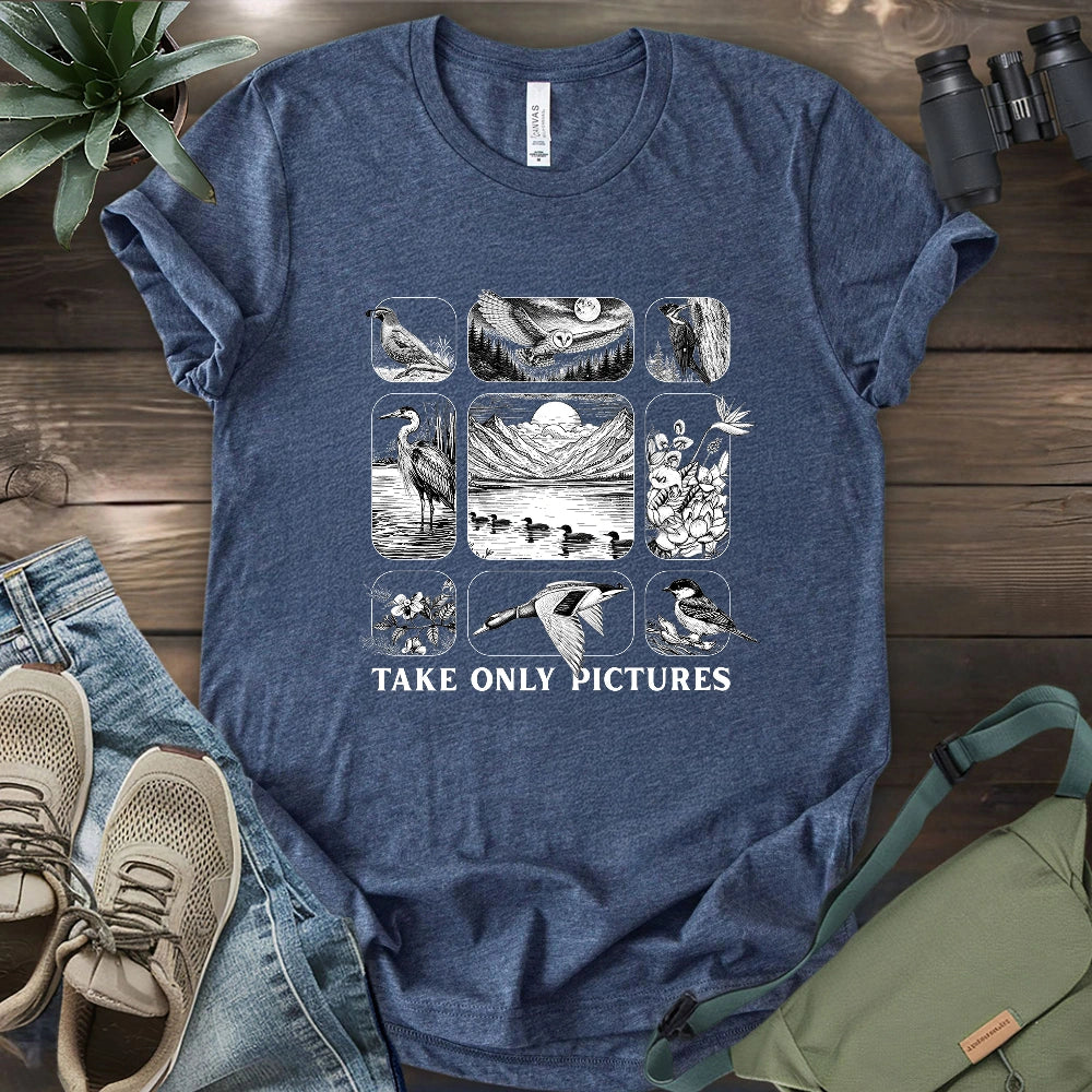 Take Only Pictures T-shirt – BirderyTees